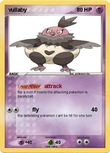 Pokémon vullaby 11 11 - attrack - My Pokemon Card