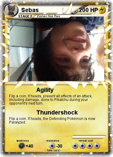 Pokémon Sebas 25 25 - Agility - My Pokemon Card