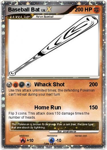 Pokémon Baseball Bat 6 6 - Whack Shot - My Pokemon Card