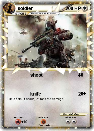 Pokémon soldier 202 202 - shoot - My Pokemon Card