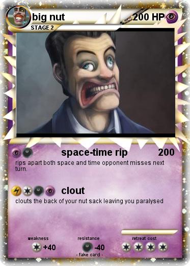 Pokémon big nut 1 1 - space-time rip - My Pokemon Card