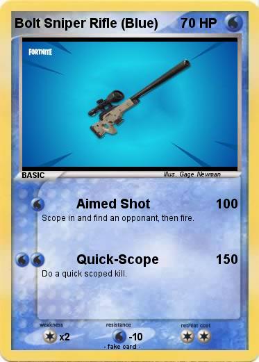 Pokémon Bolt Sniper Rifle Blue - Aimed Shot - My Pokemon Card