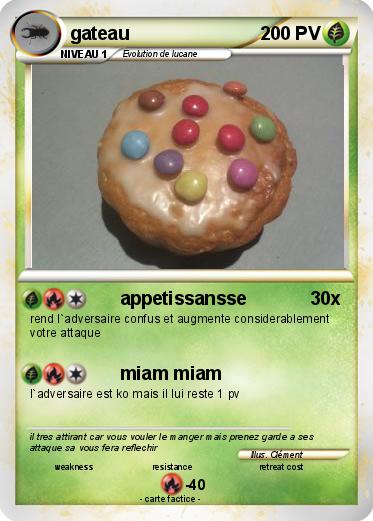Pokémon gateau 107 107 - appetissansse - Ma carte Pokémon