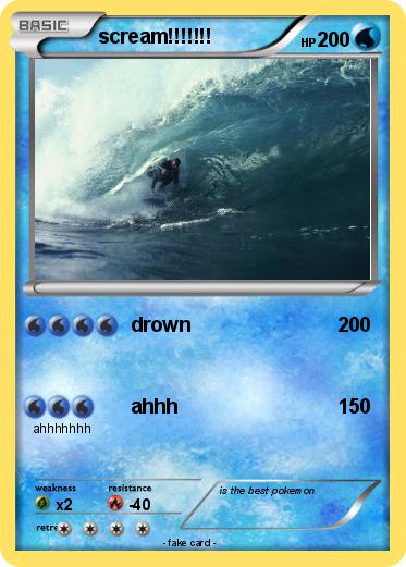 Pokémon scream 369 369 - drown - My Pokemon Card