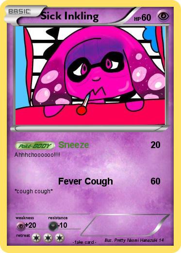 Pokémon Sick Inkling - Sneeze - My Pokemon Card