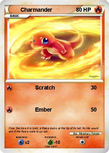 Pokémon Charmander 1812 1812 - Scratch - My Pokemon Card