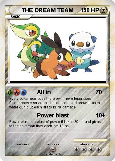 Pokémon THE DREAM TEAM 1 1 - All in - My Pokemon Card
