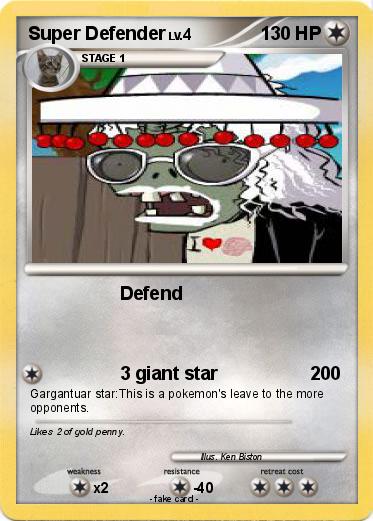 Pokémon Super Defender - Defend - My Pokemon Card