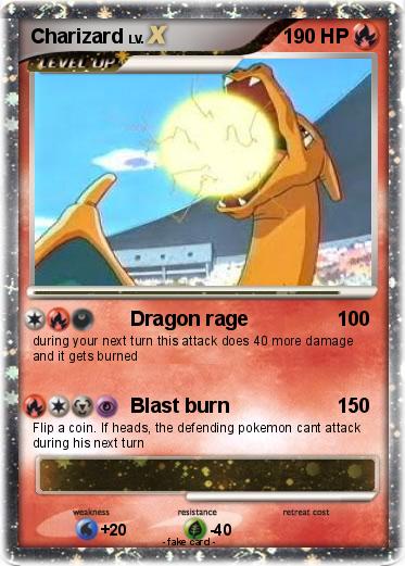 Pokémon Charizard 2842 2842 - Dragon rage - My Pokemon Card