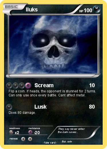 Pokémon lluks - Scream - My Pokemon Card