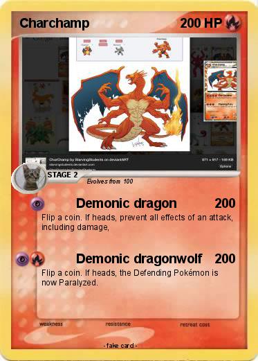 Pokémon Charchamp 21 21 - Demonic dragon - My Pokemon Card