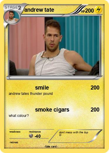 Pokémon andrew tate 5 5 - smile - My Pokemon Card