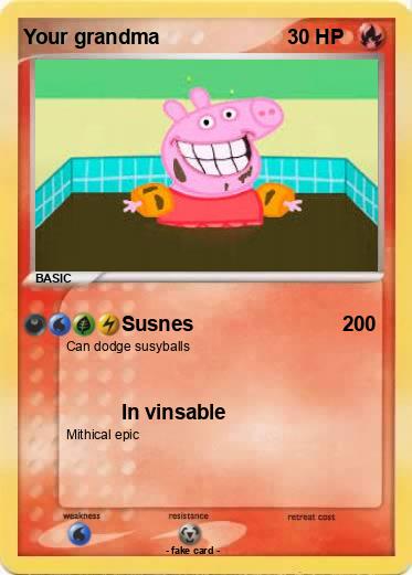 Pokémon Your grandma 20 20 - Susnes - My Pokemon Card