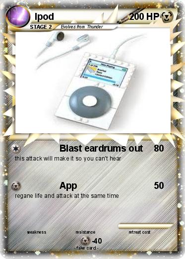 Pokémon Ipod 61 61 - Blast eardrums out - My Pokemon Card