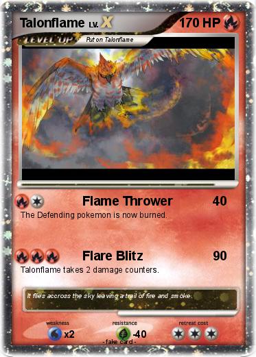 Pokémon Talonflame 95 95 - Flame Thrower - My Pokemon Card