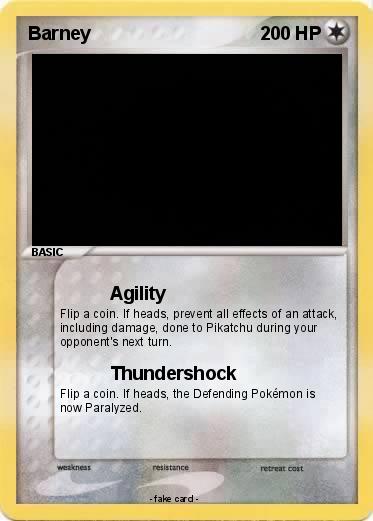 Pokémon Barney 696 696 - Agility - My Pokemon Card