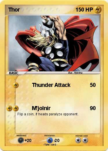 Pokémon Thor 688 688 - Thunder Attack - My Pokemon Card