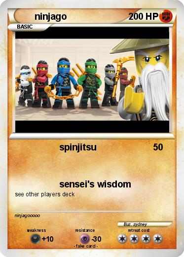 Pokémon ninjago 219 219 - spinjitsu - My Pokemon Card
