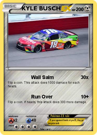 Pokémon KYLE BUSCH 12 12 - Wall Salm - My Pokemon Card