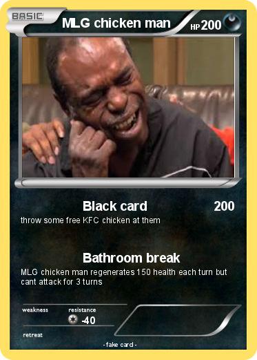Pokémon MLG chicken man - Black card - My Pokemon Card