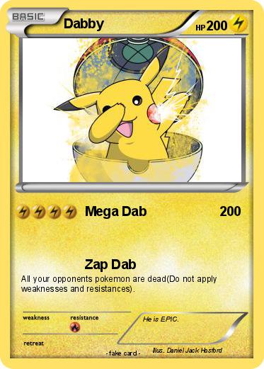 Pokémon Dabby 5 5 - Mega Dab - My Pokemon Card