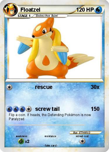 Pokémon Floatzel 61 61 - rescue - My Pokemon Card