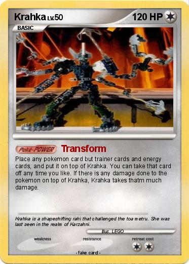 Pokémon Krahka - Transform - My Pokemon Card