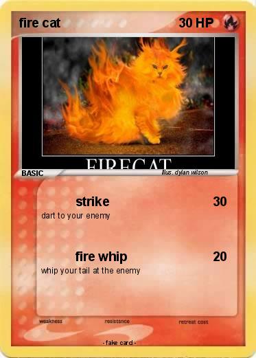 Pokémon fire cat 22 22 - strike - My Pokemon Card