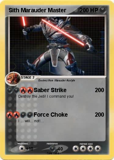 Pokémon Sith Marauder Master - Saber Strike - My Pokemon Card