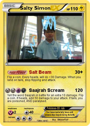 Pokémon Salty Simon 1 1 - Salt Beam - My Pokemon Card