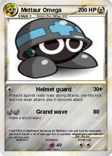 Pokémon Mettaur Omega - Helmet guard - My Pokemon Card