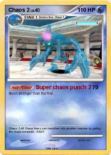 Pokémon Chaos 2 15 15 - Super chaos punch 2 - My Pokemon Card