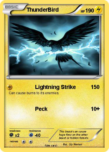 Pokémon ThunderBird 35 35 - Lightning Strike - My Pokemon Card