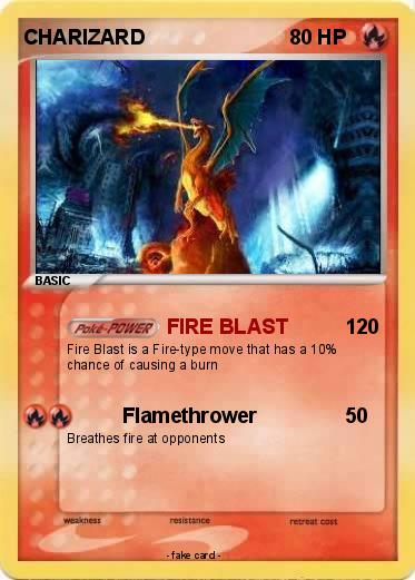 Pokémon CHARIZARD 11026 11026 - FIRE BLAST - My Pokemon Card
