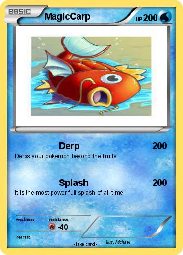 Pokémon MagicCarp - Derp - My Pokemon Card