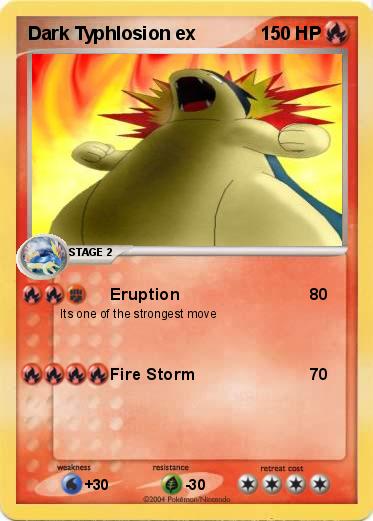 Pokémon Dark Typhlosion ex - Eruption - My Pokemon Card