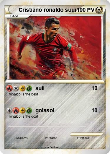 Pokémon Cristiano ronaldo suui - suii - Ma carte Pokémon