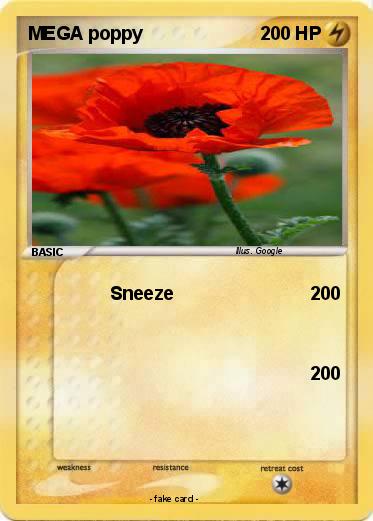Pokémon MEGA poppy - Sneeze - My Pokemon Card
