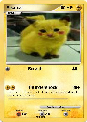 Pokémon Pika cat 23 23 - Scrach - My Pokemon Card