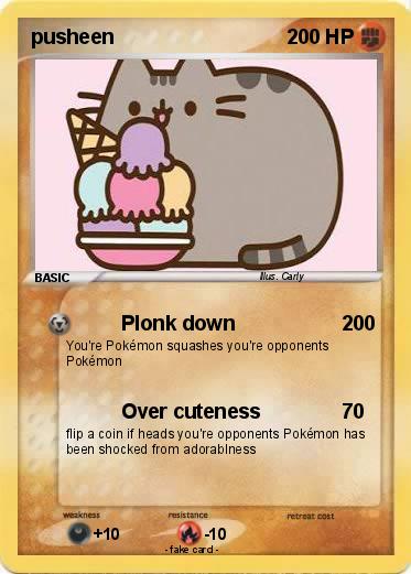 Pokémon pusheen 232 232 - Plonk down - My Pokemon Card