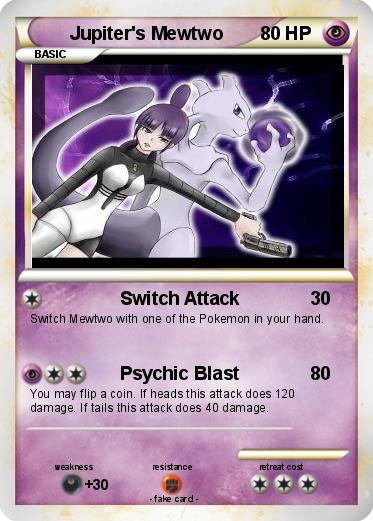 Pokémon Jupiter s Mewtwo - Switch Attack - My Pokemon Card