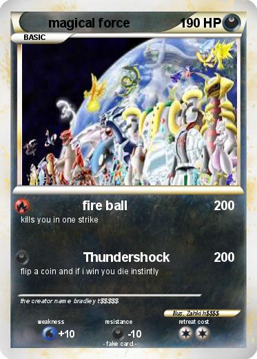 Pokémon magical force - fire ball - My Pokemon Card