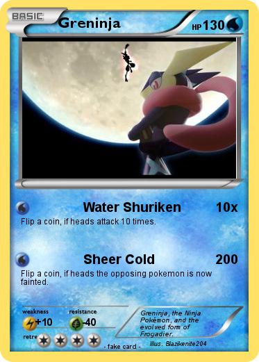 Pokémon Greninja 910 910 - Water Shuriken - My Pokemon Card
