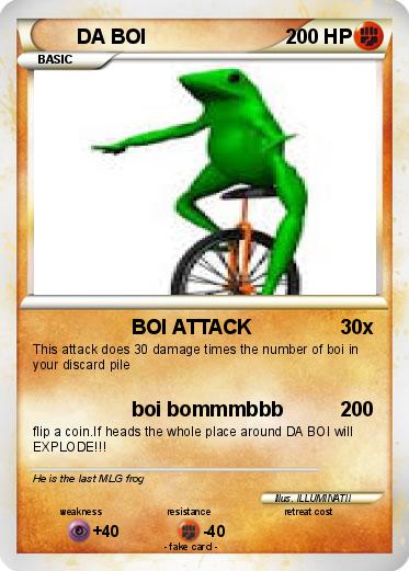 Pokémon DA BOI - BOI ATTACK - My Pokemon Card