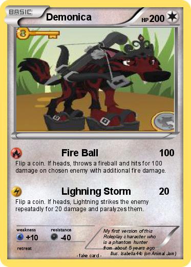 Pokémon Demonica 5 5 - Fire Ball - My Pokemon Card