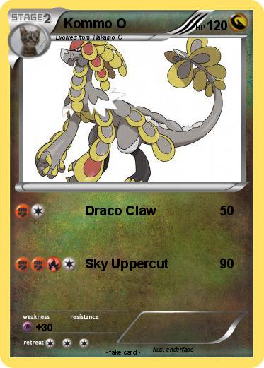 Pokémon Kommo O 1 1 - Draco Claw - My Pokemon Card