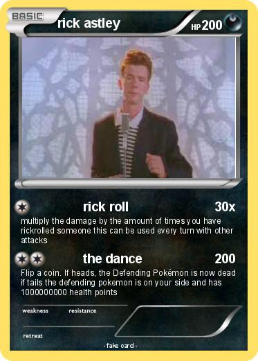 Pokémon rick astley 207 207 - rick roll - My Pokemon Card