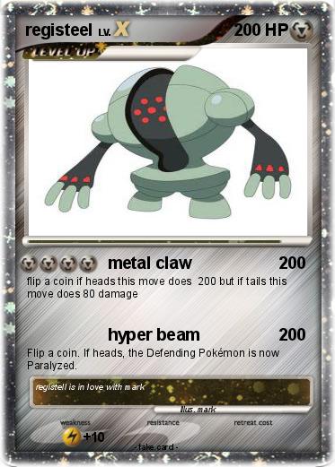 Pokémon registeel 449 449 - metal claw - My Pokemon Card
