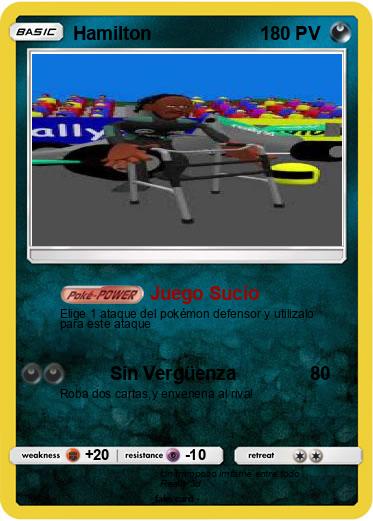 Pokémon Hamilton 53 53 - Juego Sucio - Mi carta pokémon