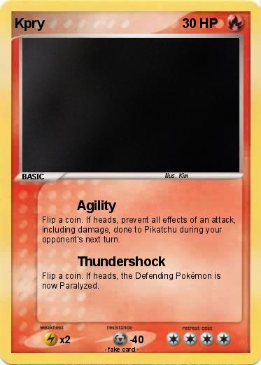 Pokémon Kpry - Agility - My Pokemon Card